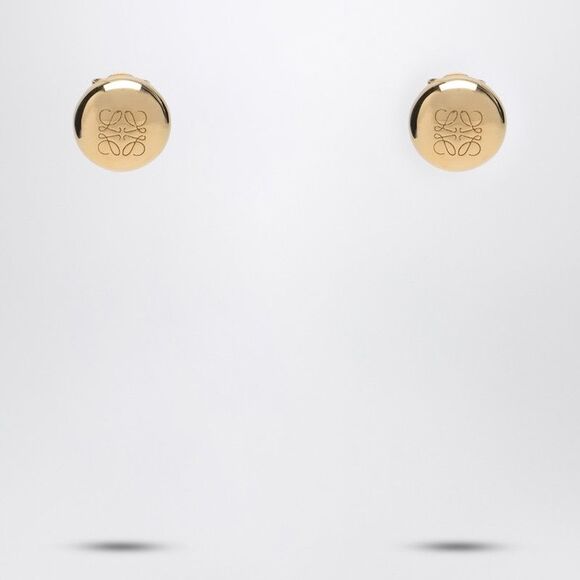 Loewe | Accessories | Loewe Anagram Pebble Gold Stud Earrings Women ...